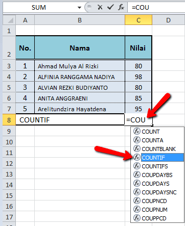 Cara Memakai Rumus Excel Dengan Lebih Cepat - Kantong Ilmu