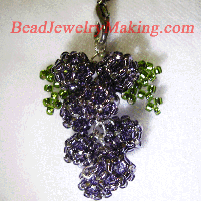 Glass Bead Grape Clusters