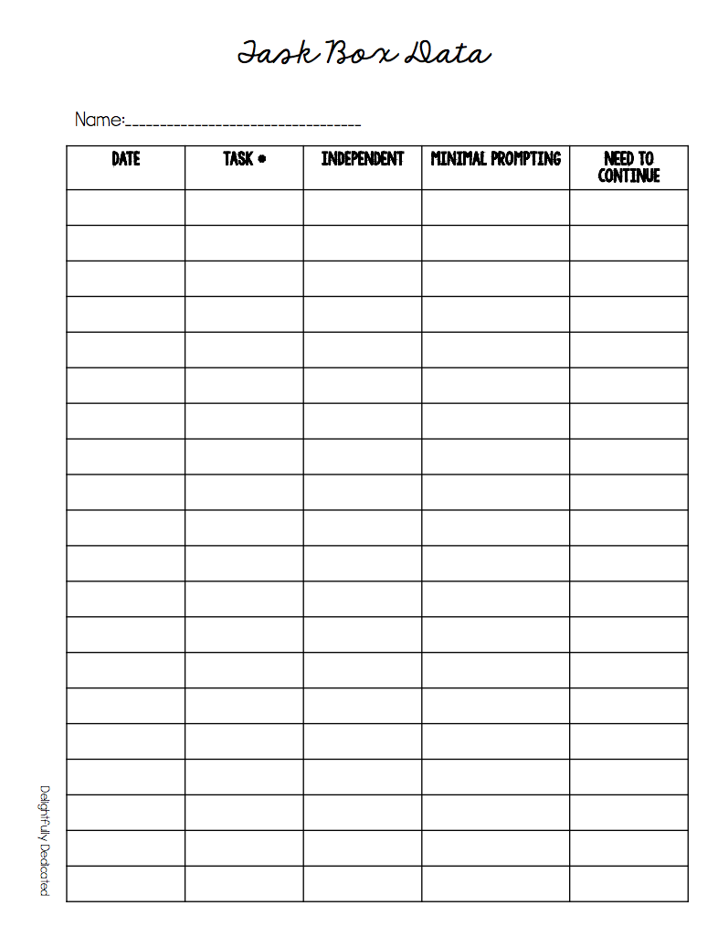 My Classroom Task Box System | Delightfully Dedicated