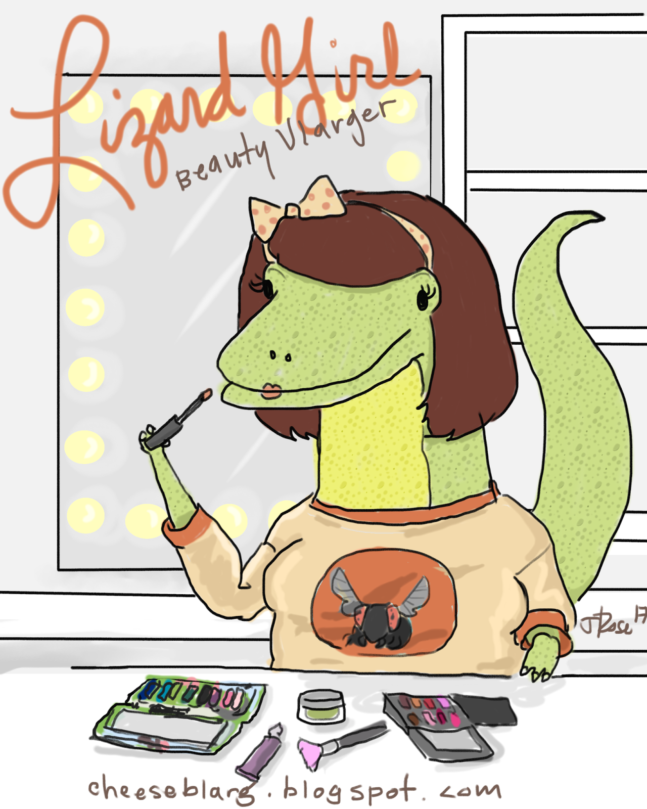 I'd like cheese on my entire family!: Lizard Girl- Beauty Vlogger