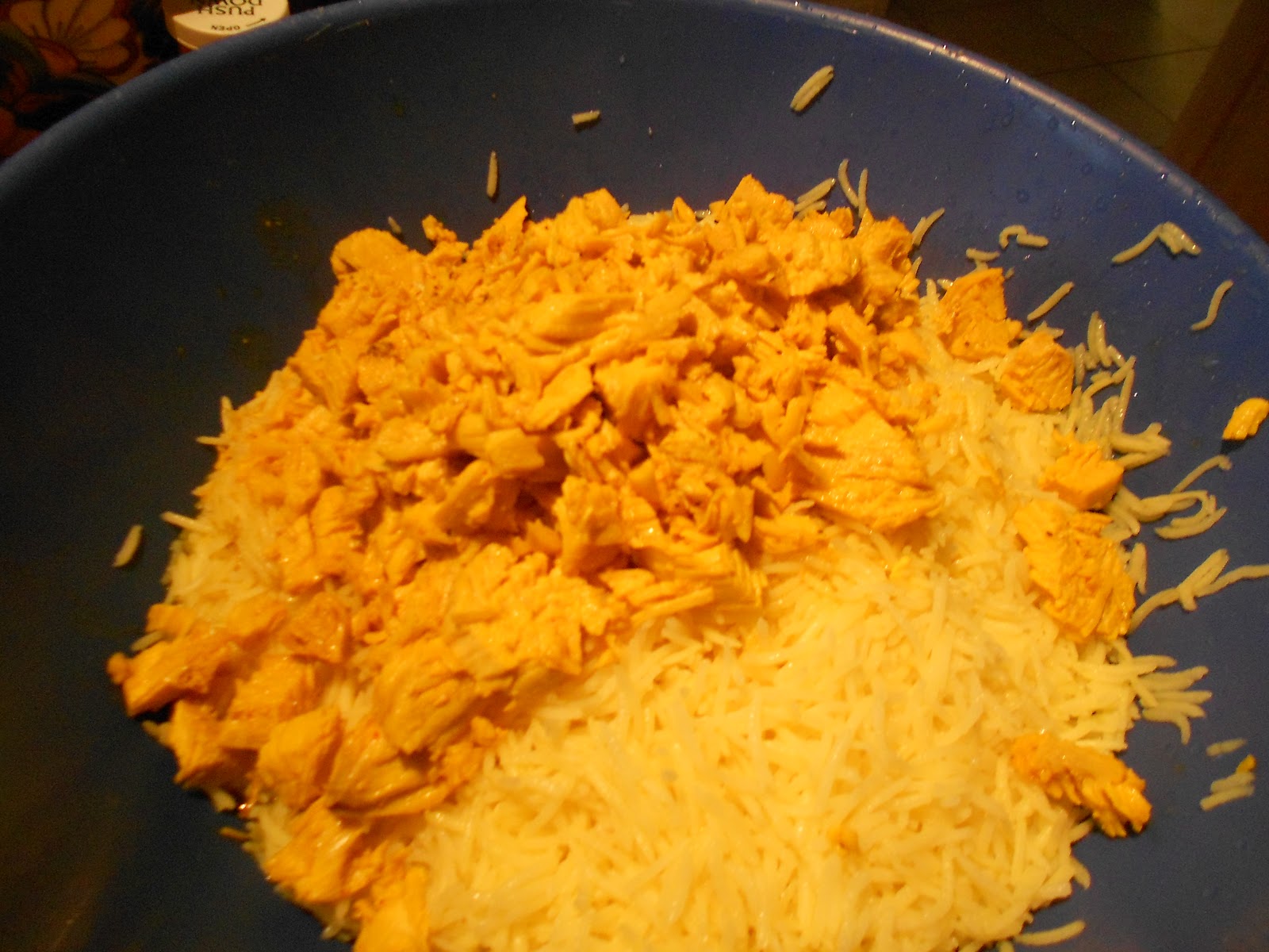 Cafe' Persia: Chicken/Rice cake (Tah-Cheen)