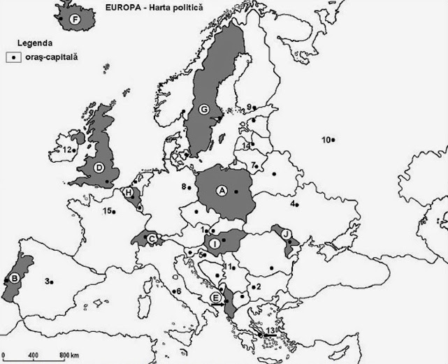 Locuri de vizitat Romania ,Bac geografie,Harta Geografie: Varianta 6 ...