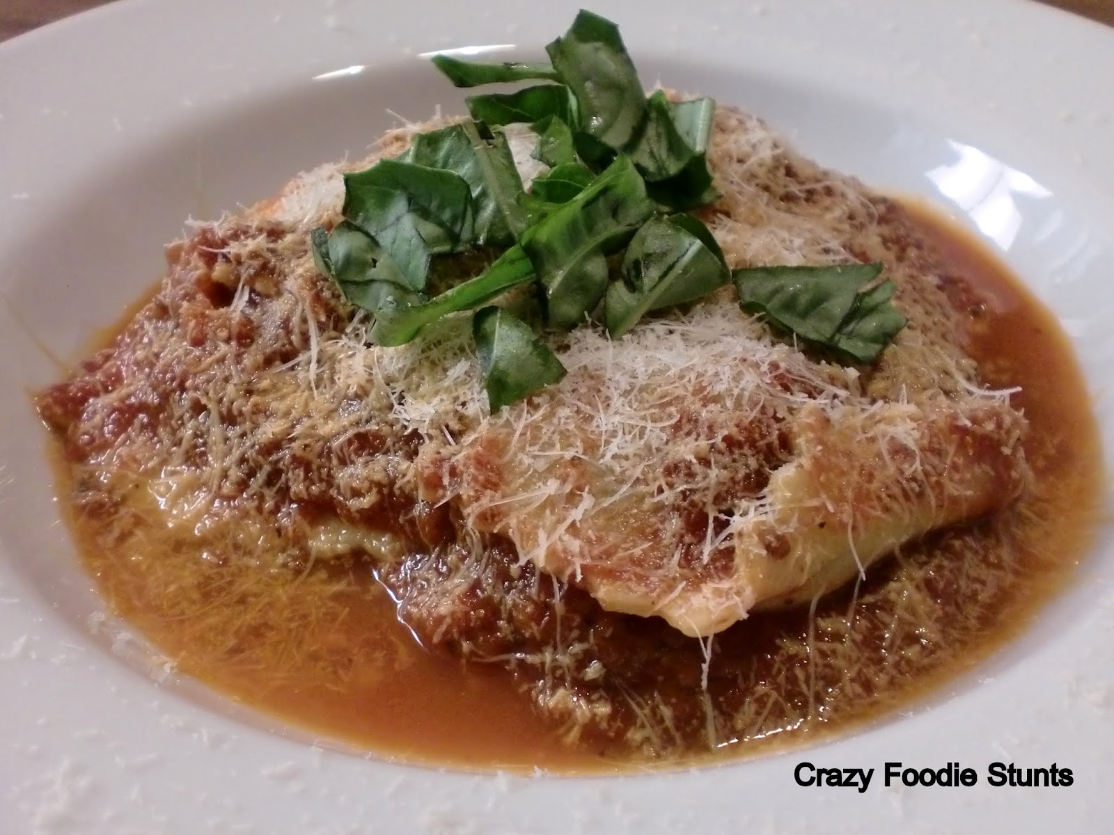 Crazy Foodie Stunts: Spicy Beef and Sausage Ravioli with Roasted Tomato ...