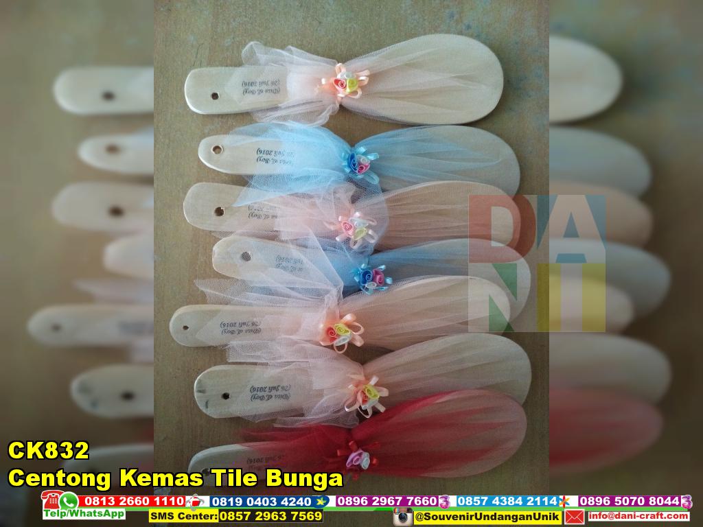 Centong Kemas Tile Bunga | Souvenir Pernikahan