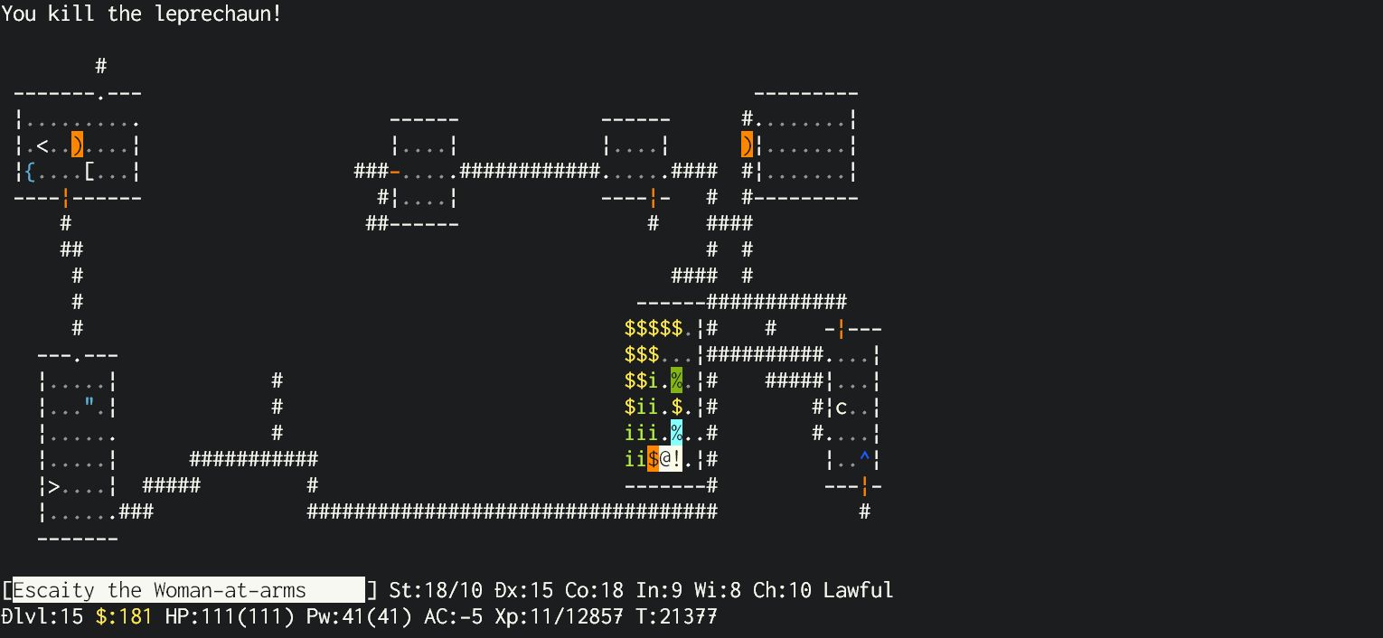 [Junethack 2018] xNethackに挑戦 ⑦ ビッグルームからの・・・