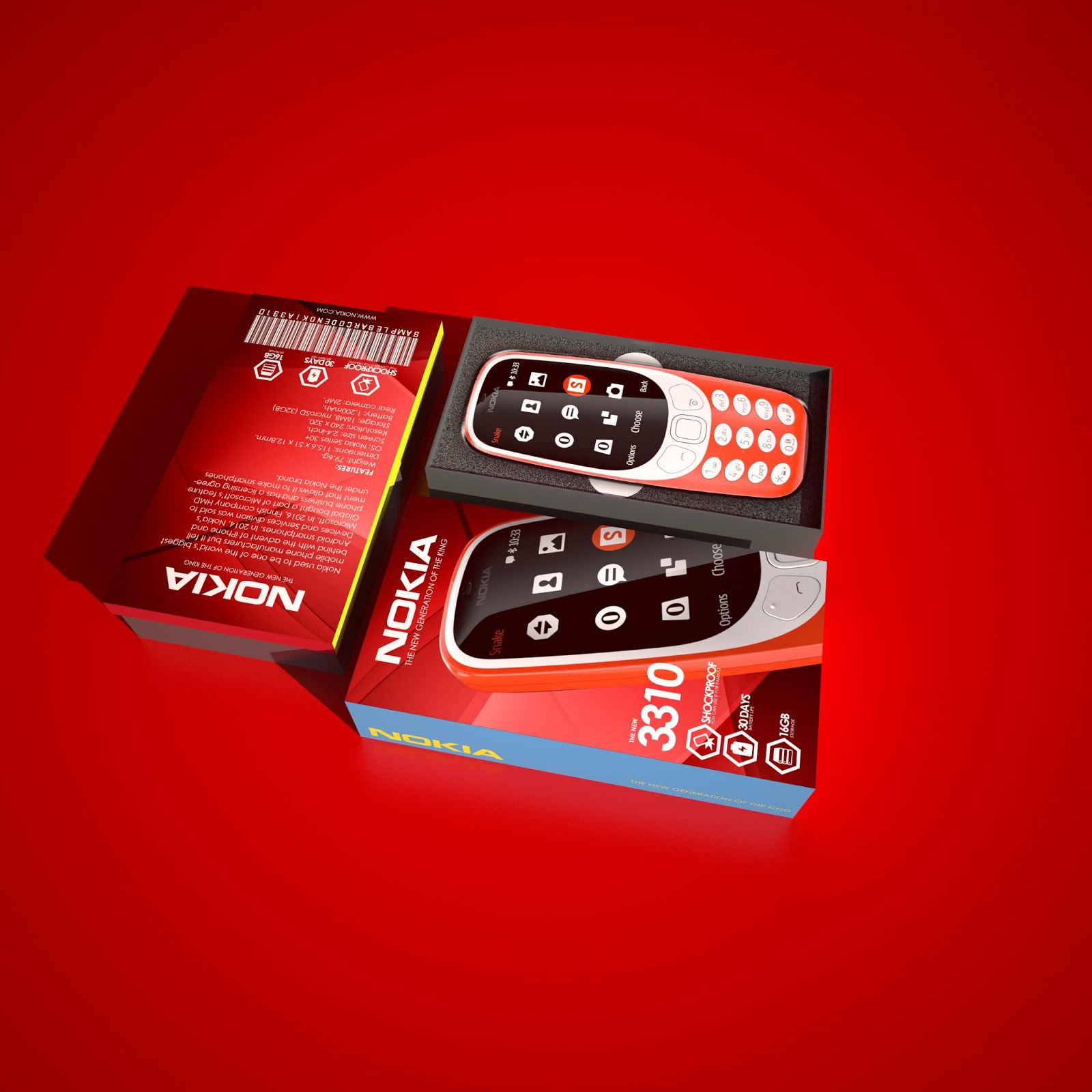 THE NEW NOKIA 3310 BOX DESIGN CONCEPT AMAZING!