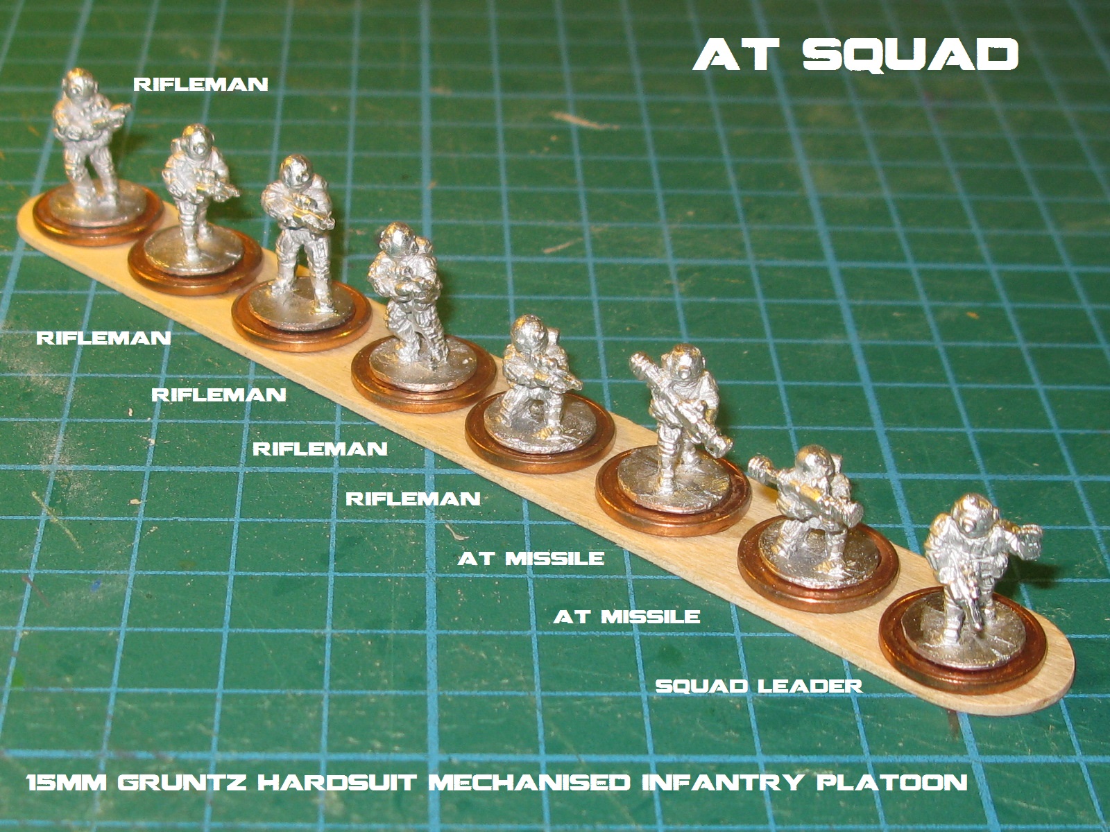 Jim's Wargames Workbench: 15mm Sci Fi Hardsuit AT Squad
