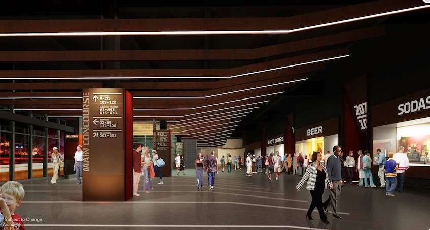 Arena architect: "revenue-generating amenities" key; new rendering ...