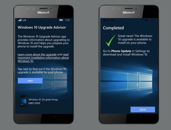 Upgrade Advisor, l'app che aiuta ad aggiornare a Windows 10 Mobile | Agg.