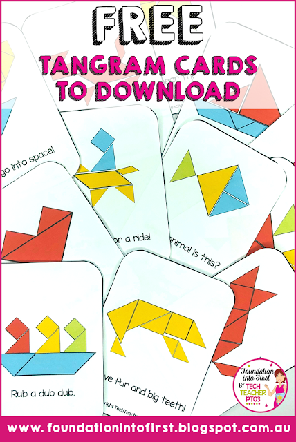 Free Tangram Puzzle Card Download | Foundation into First