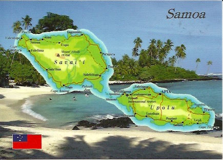 Postcards A world Travelogue: Apia Samoa