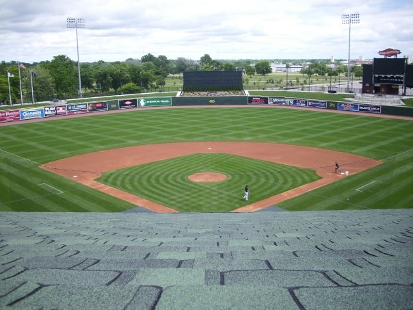 Mowed some cool designs on baseball fields