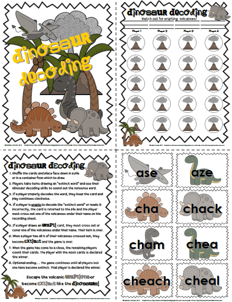 Sailing Through 1st Grade: Dinosaur Decoding