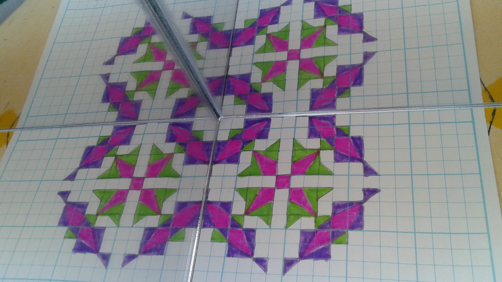 Websterquilt: Designing a Pattern Using Mirrors