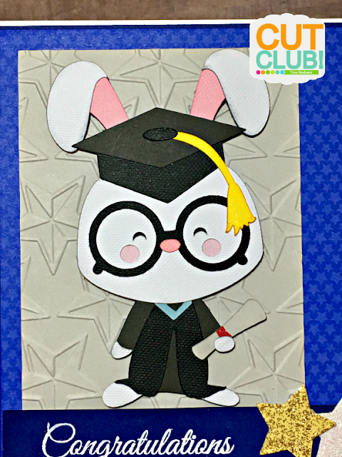 SVGCutClub: Congratulations Bunny Graduate Card