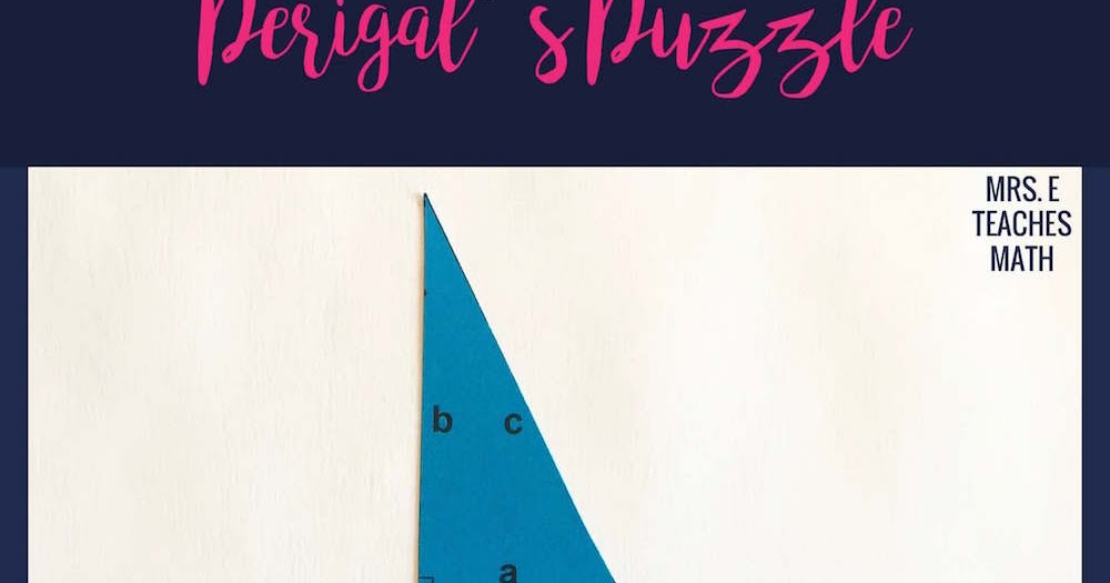 Pythagorean Theorem Proof Without Words | Mrs. E Teaches Math