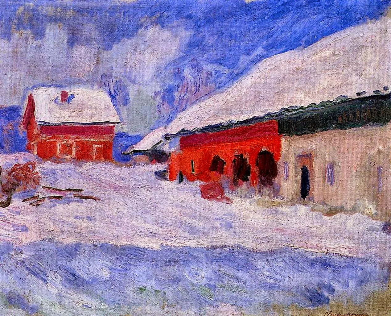 Claude Monet ~ Snow Effect | Winter landscapes | Tutt'Art@ | Pittura ...