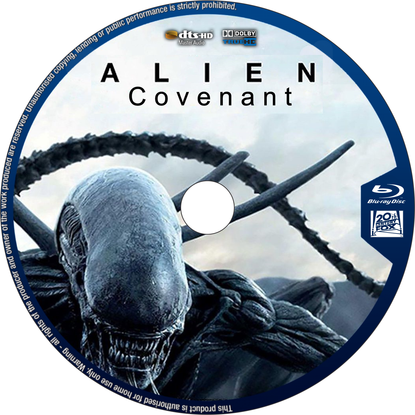 CAPAS DVD-R GRATIS: Alien Covenant - Blu Ray