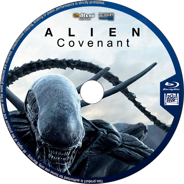 CAPAS DVD-R GRATIS: Alien Covenant - Blu Ray