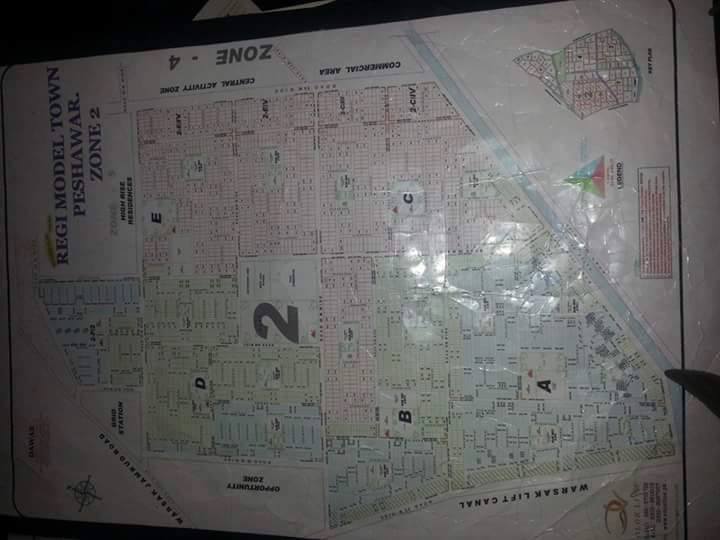 Regi Model Town Peshawar: Maps of All zones