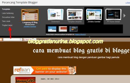 cara membuat blog gratis di blogger.com : Panduan gambar Cara merubah ...