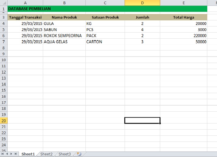 Menampilkan Data Pada ListView VBA Excell Menampilkan Data Pada ListView VBA Excell