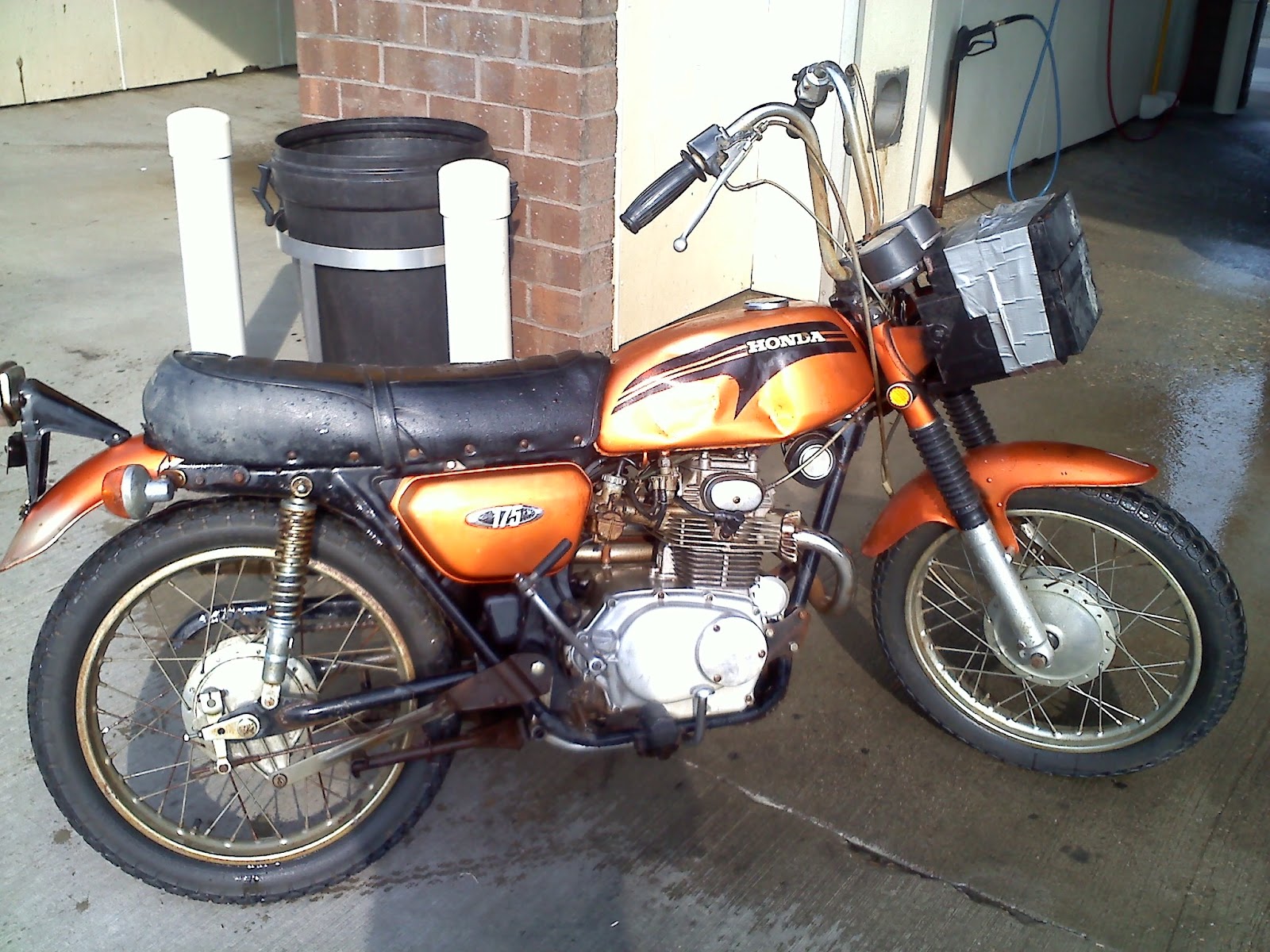 FRONT ST CYCLE: 1971 cl175 "farm bike"