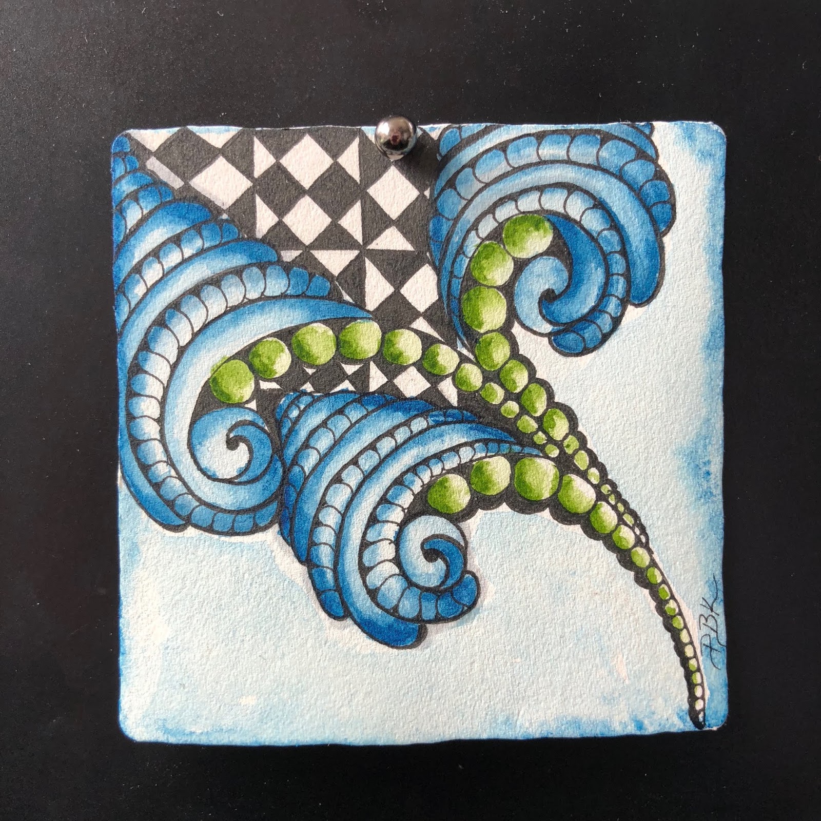 Tickled To Tangle: "It's a String Thing" #255 Tiles