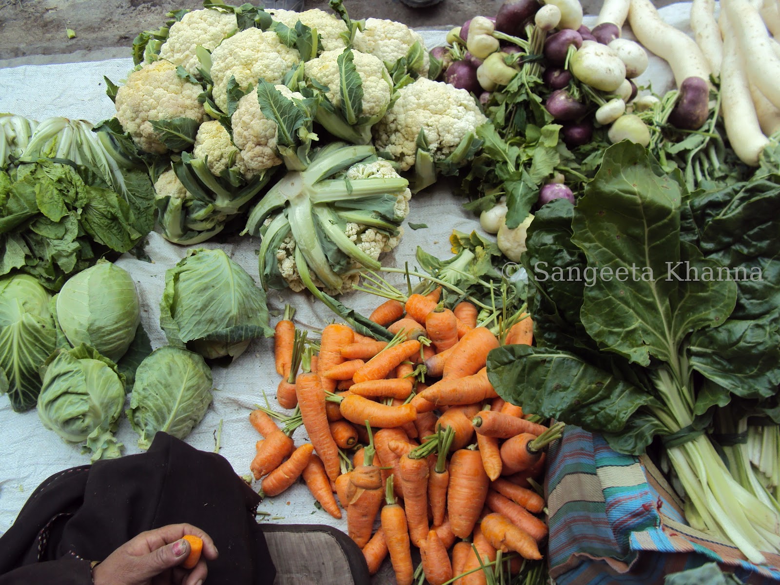 Haaq, a flavourful leafy green and two stir fries...