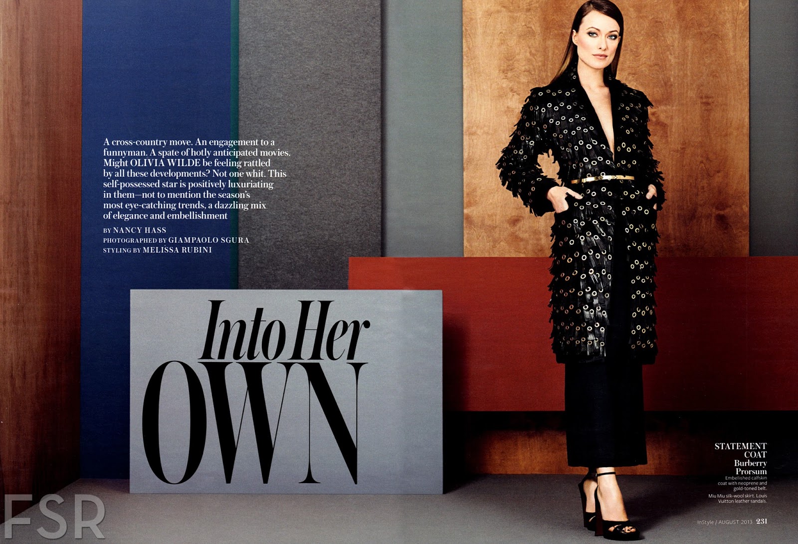 Olivia Wilde on Cover Magazine Photoshoot For InStyle USA Magazine ...