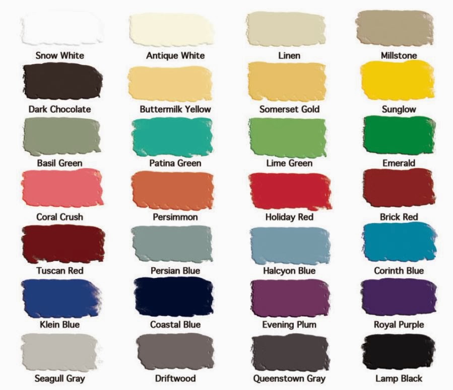 Sweet Tea & Sawdust: Color Charts