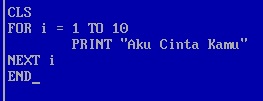 AS Tutorial: LOOPING DAN ARRAY PADA QBASIC