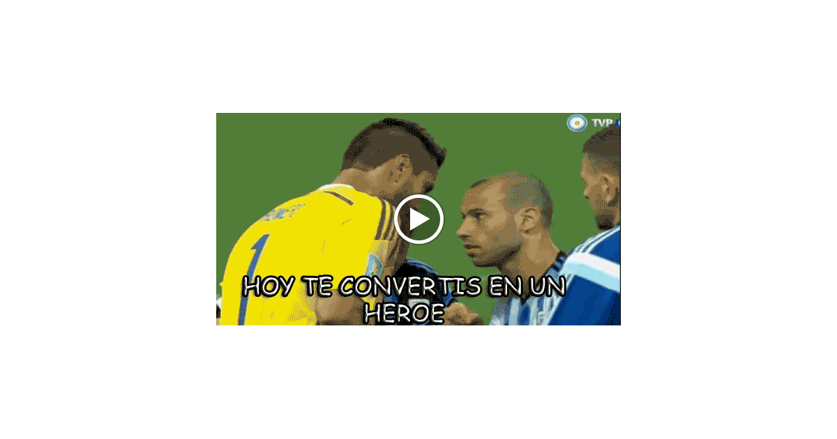 Memes de Internet: mascherano: hoy te convertís en un héroe - GIF