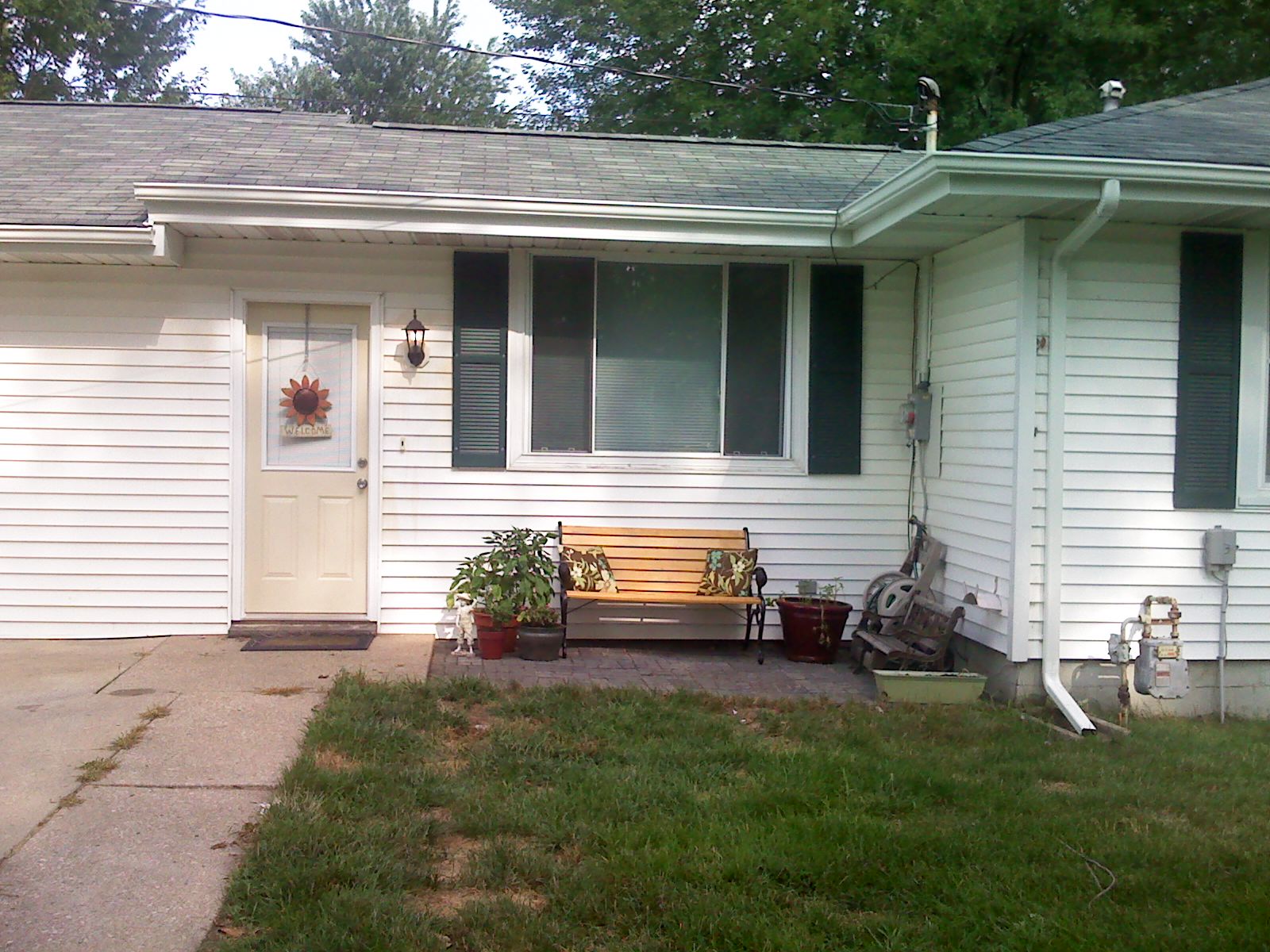 around the compound...