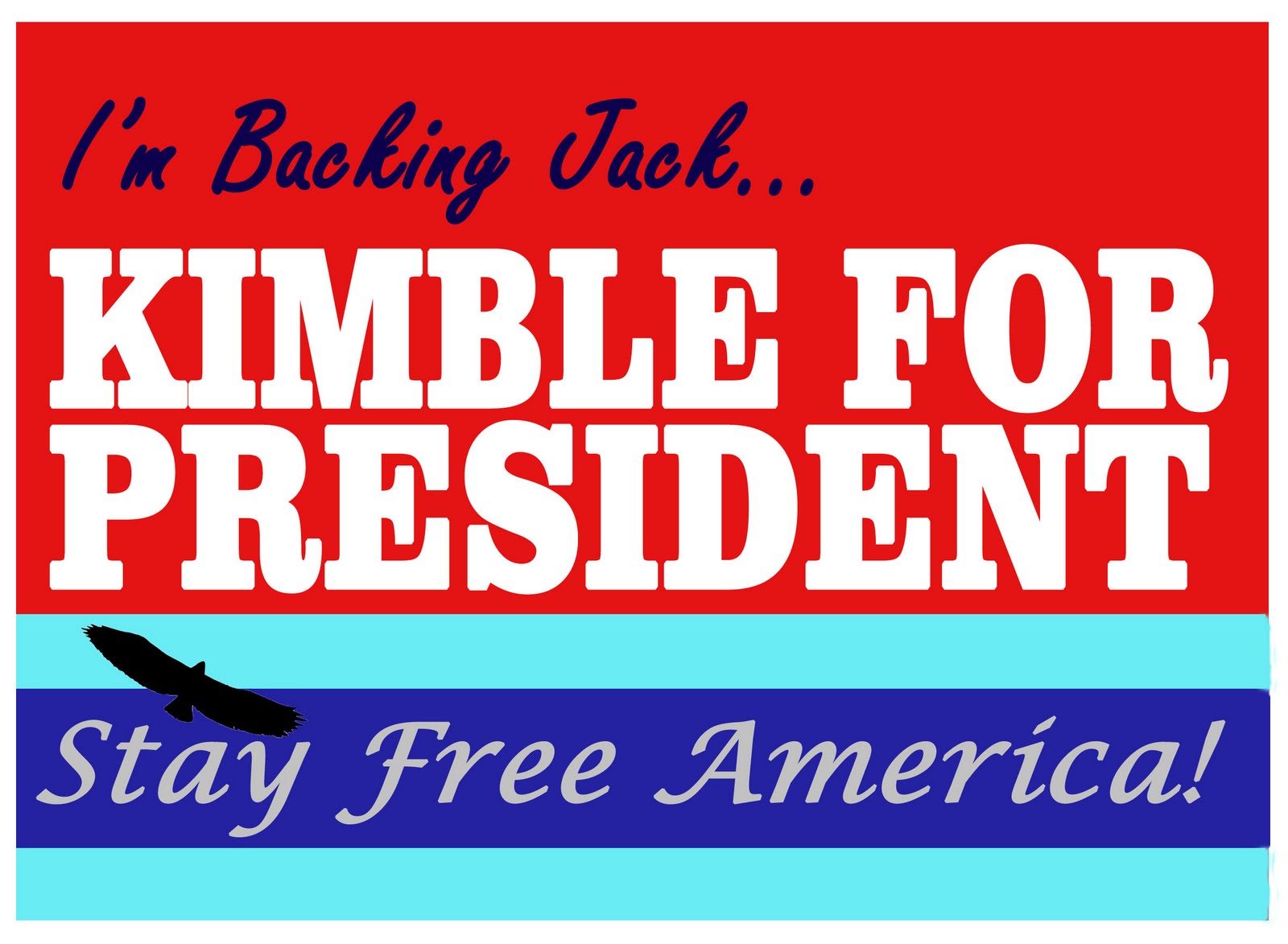 Kimble's Corner: Jack Kimble's Speech Reannouncing his Campaign for ...