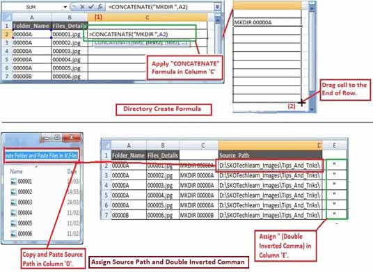 Batch Process to Create folders or Directories and Copy Files through ...