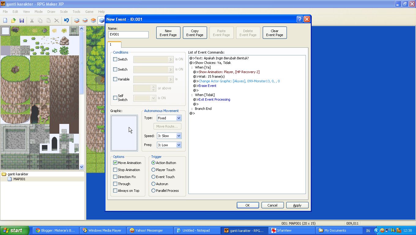 Tutorial RPG Maker XP Cara Membuat Karakter Berubah Bentuk Saat ...