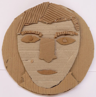 Beaudesert Art: Year 7 Cardboard Relief Portraits