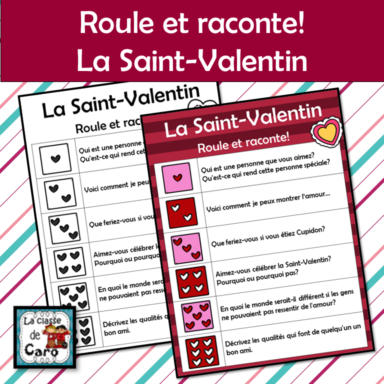 la classe de caro.: Roule et raconte! La Saint-Valentin