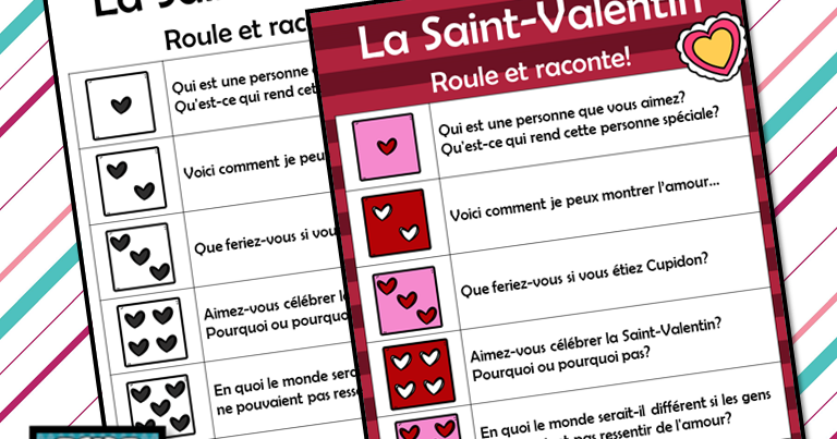 la classe de caro.: Roule et raconte! La Saint-Valentin
