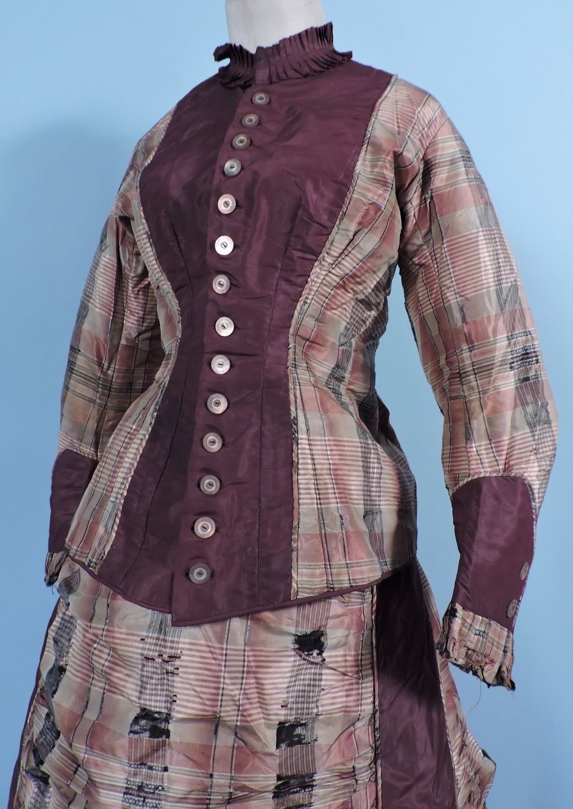 All The Pretty Dresses: Plaid 1870's Bustle Era Dress