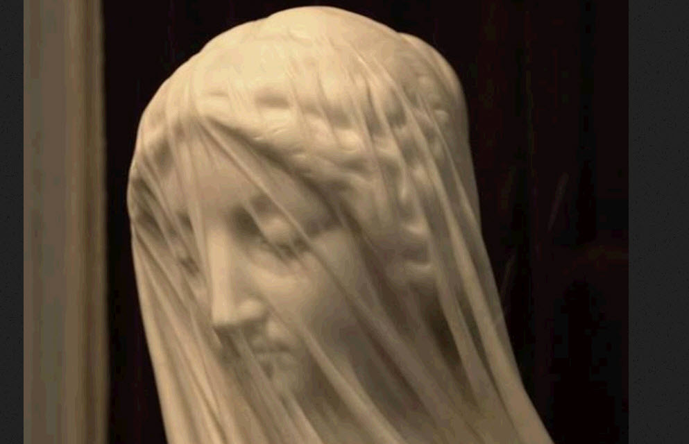 art wonder every day: The Veiled Virgin by Giovanni Strazza