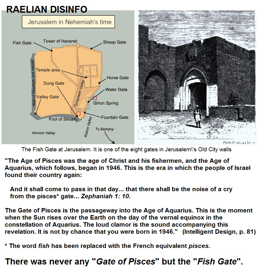 Raelian "TRUTH": [RAELIAN DISINFO] The GATE OF PISCES or the FISH GATE?