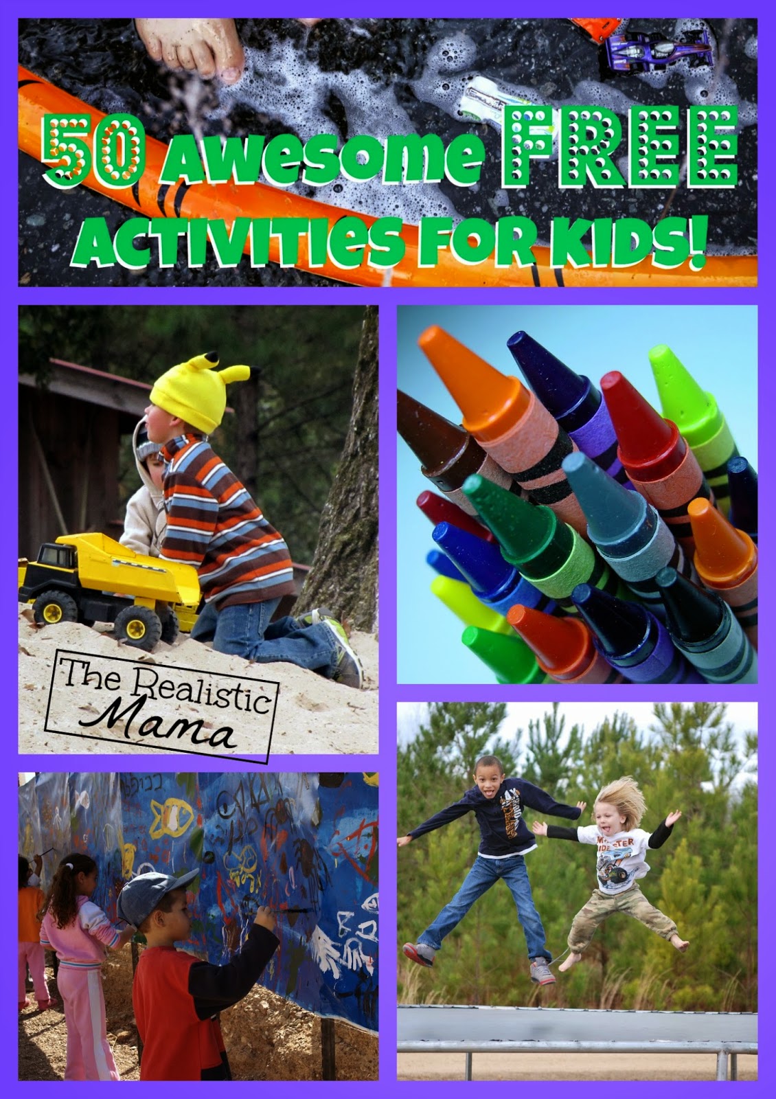 50 Free Activities For Kids - The Realistic Mama