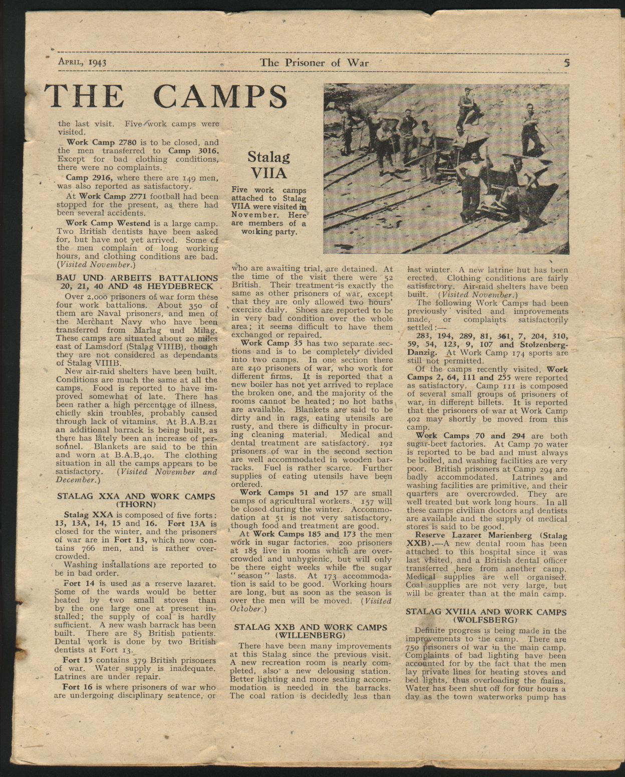 WWII Memories: Red Cross Journals - Volume 1, No. 12, April 1943