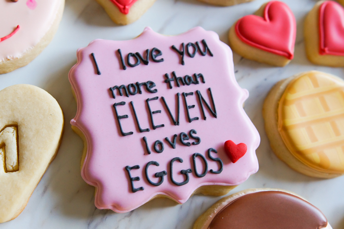 Stranger Things Valentine Decorated Cookies ♥ (I Love You More Than ...