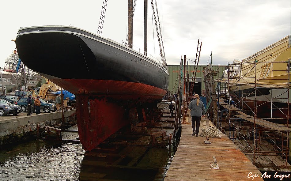 Cape Ann Images: Schooner Adventure Takes A Major Step!