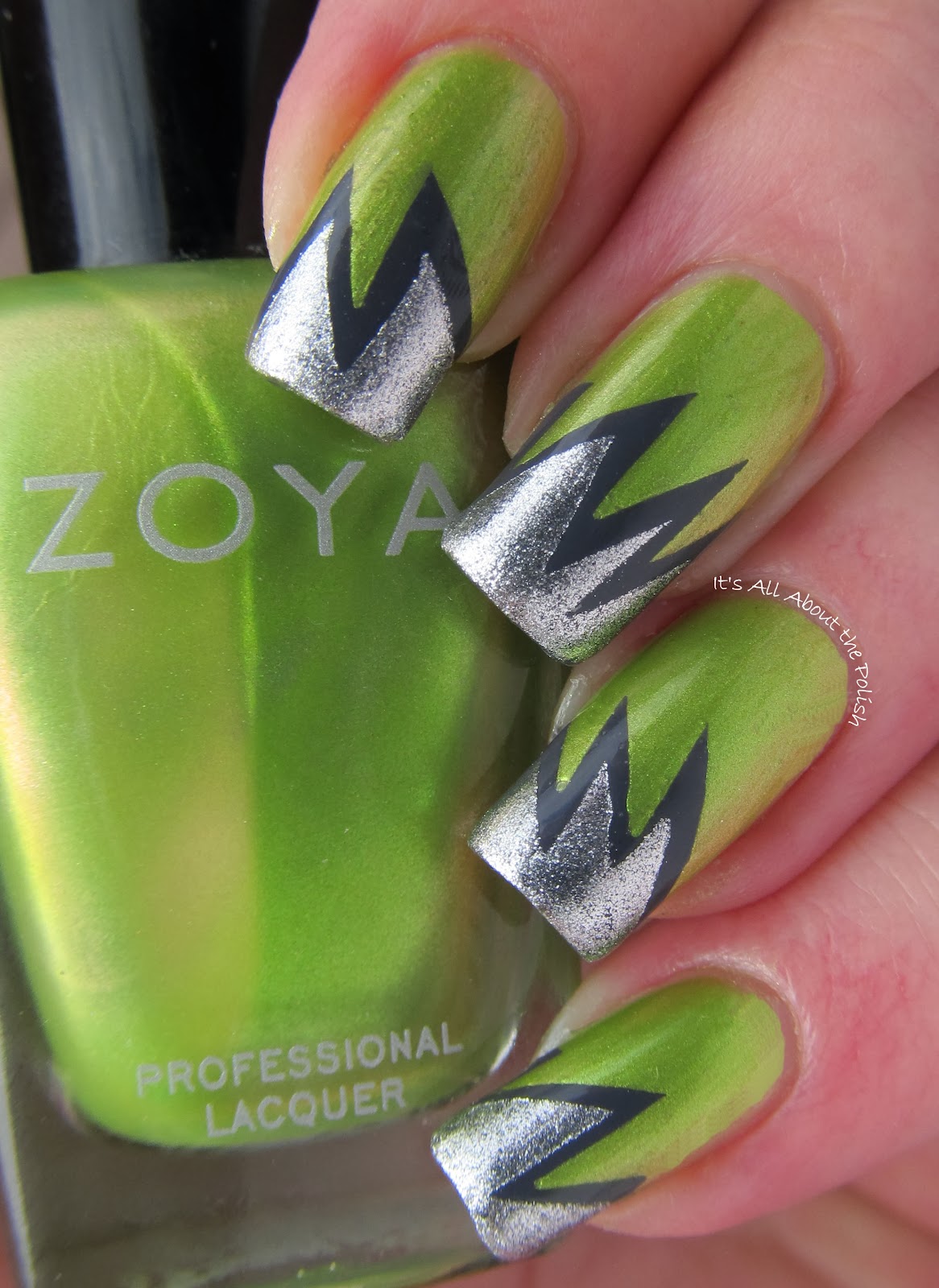 It's all about the polish: Explosion nail art - Zoya Tangy, Kelly and ...