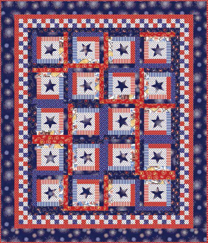 Quilt Inspiration: Free pattern day: Patriotic and flag quilts