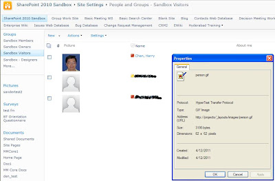 SharePoint Connoisseur: SharePoint 2010 users missing pictures in SharePoint groups